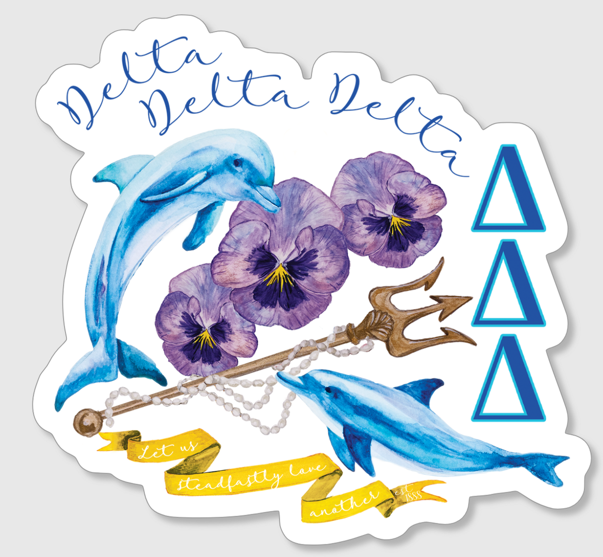 Tri Delta Sticker – Moss & Marsh
