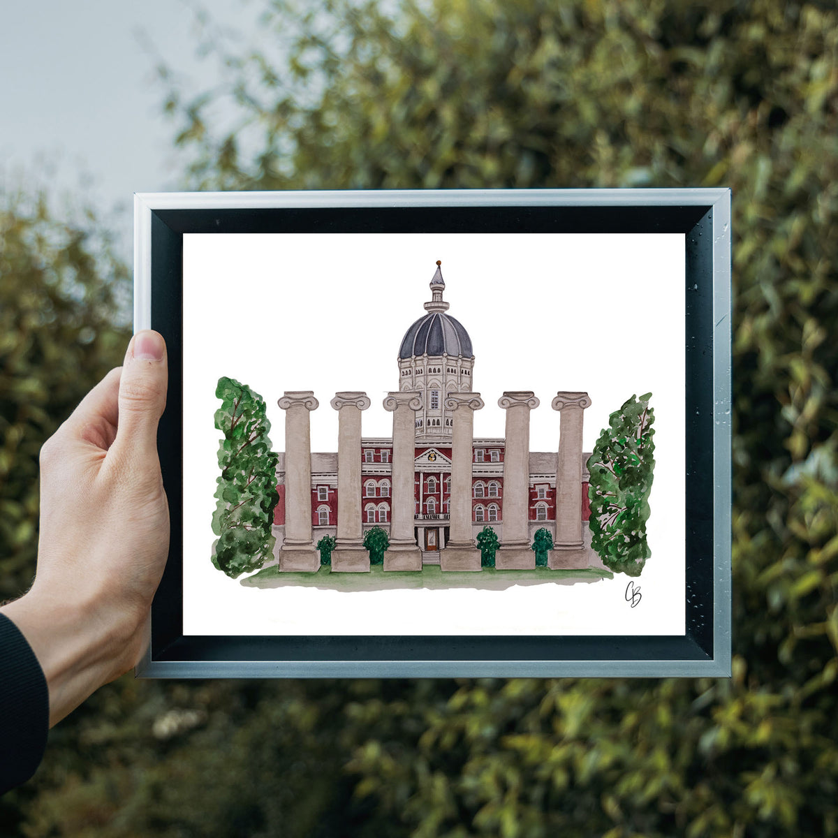 Jesse Auditorium - University of Missouri Watercolor Print – Moss & Marsh