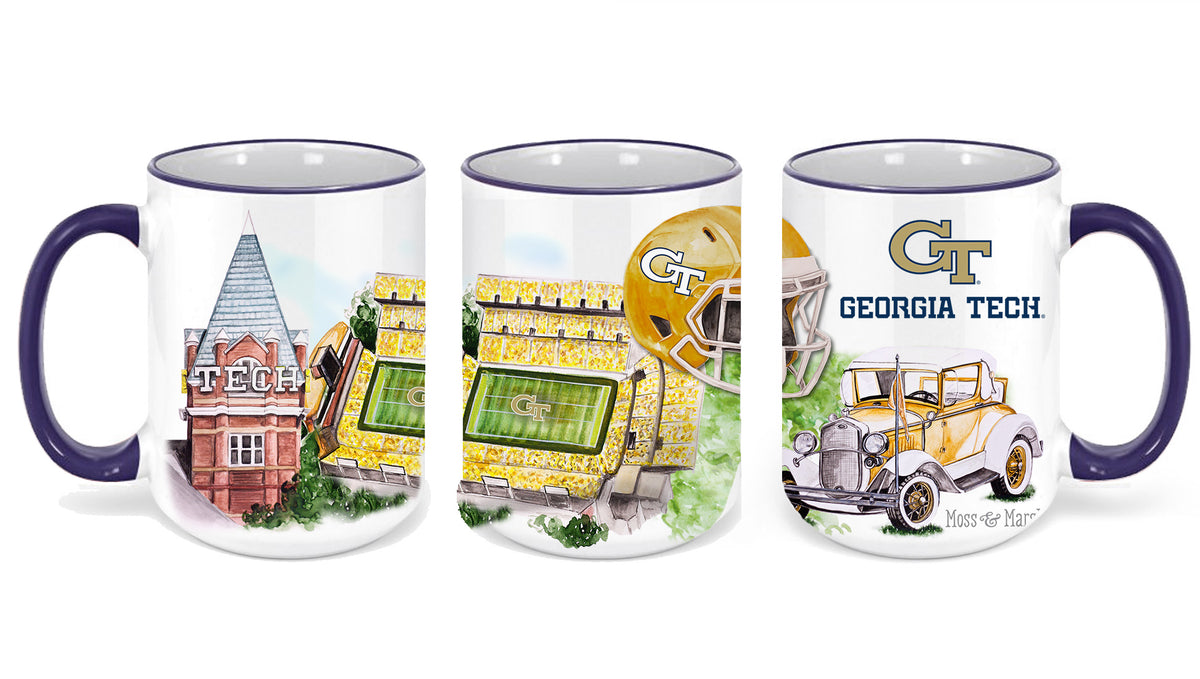 Georgia Tech Watercolor Mug – Moss & Marsh